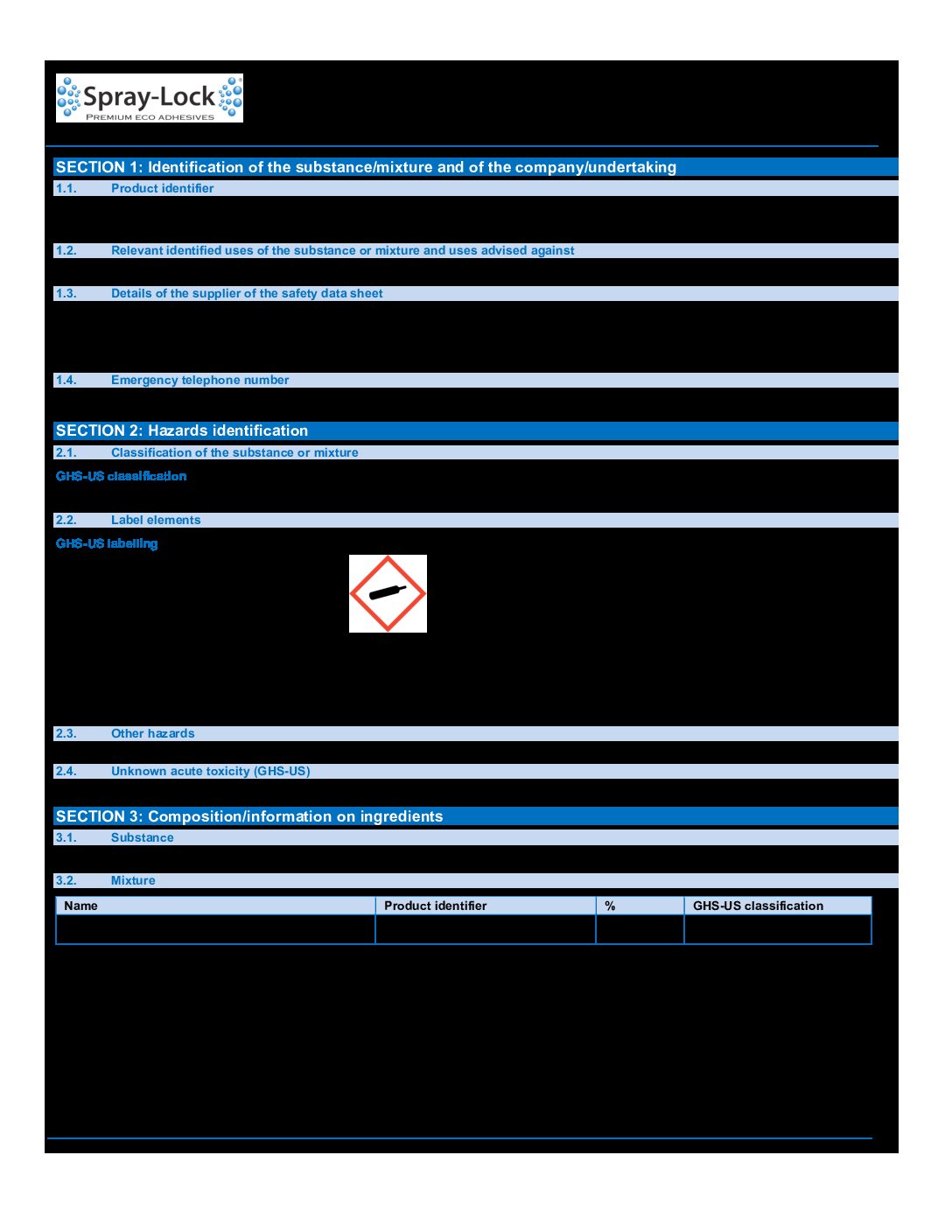 6500 Adhesive Safety Data - Jona Panel Sales Inc. - Jona Panel Sales Inc.