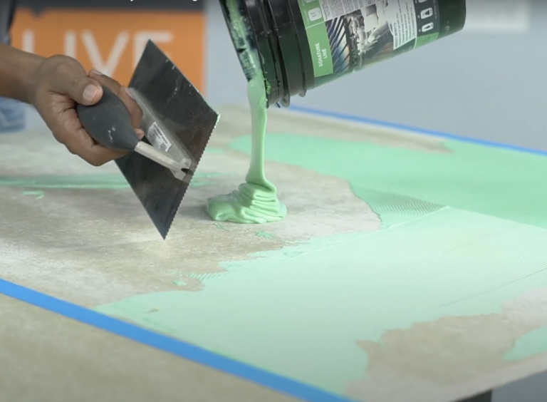 Taylor's Dynamic Flooring Adhesive VS Leading Competitor - Jona Panel ...